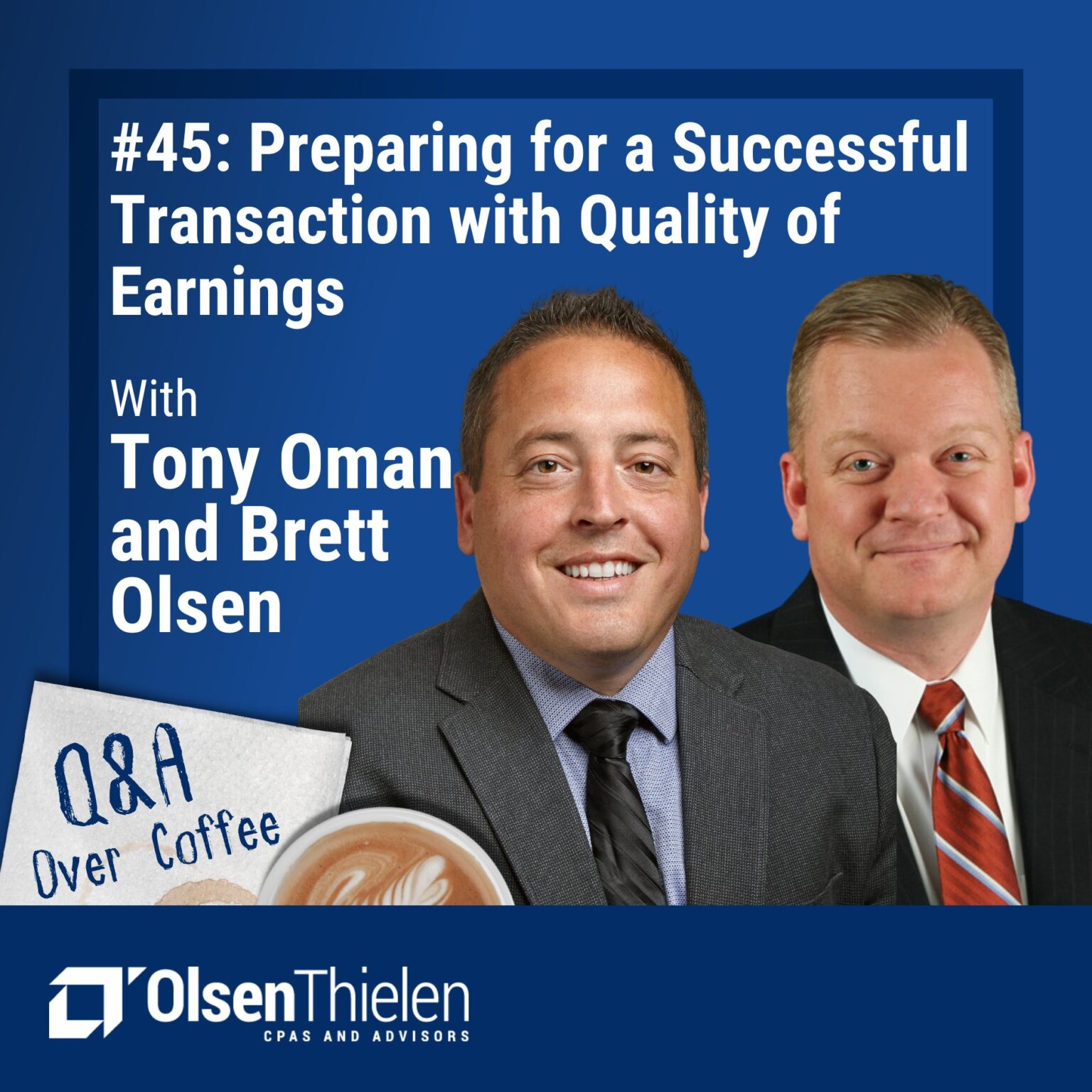 Transaction Advisory & Quality of Earnings Podcast Episode
